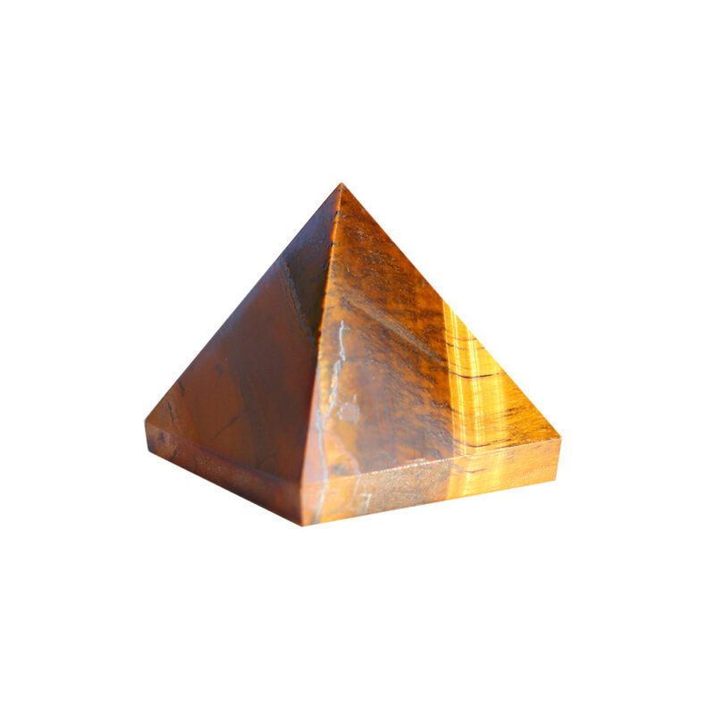 4 Sizes of Pure Tiger Eye Crystal Energy Pyramids Wholesale