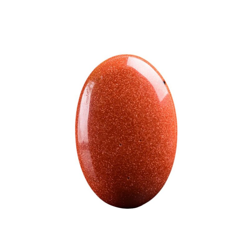 2 Types of Red Goldstone Crystal Palm Stone